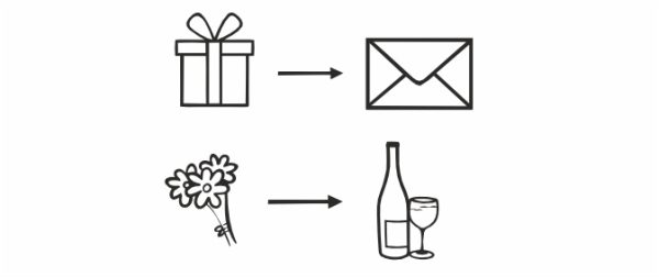 Piktogramy – co zamiast kwiatów i prezentów? | ArtCard